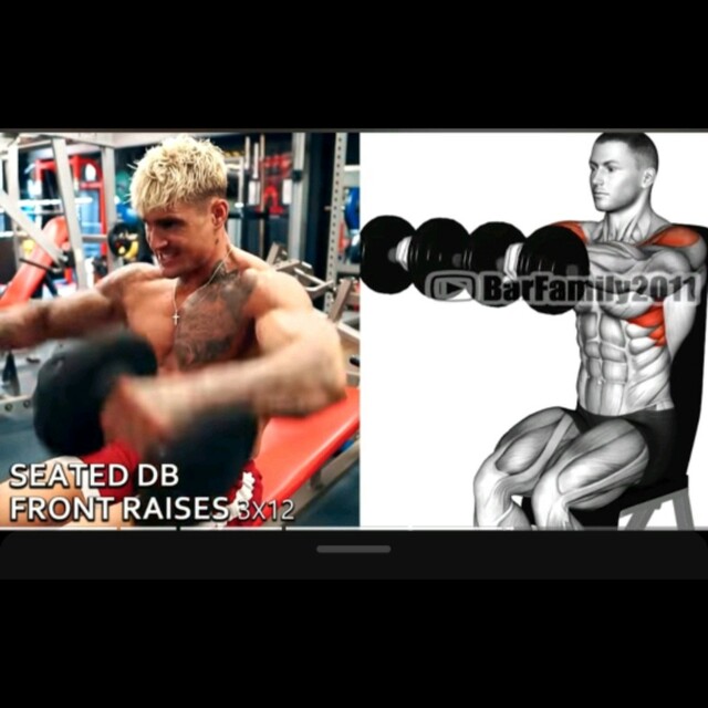 Seated Front Raises by Isreal E. - Exercise How-to - Skimble