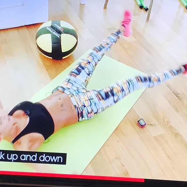 Body Rock Lay Back Open Arms And Leg Crunch Up by Melissa L. - Exercise ...