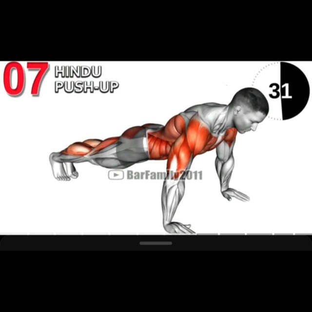 Hindu Push Up by Isreal E. - Exercise How-to - Skimble
