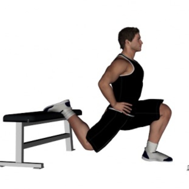 Right Leg Bulgarian Jump Squats by Brian Fallon - Exercise How-to - Skimble