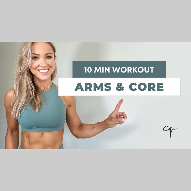 10 MIN ARMS AND CORE WORKOUT | Follow Along No Equipment - Free Arm ...