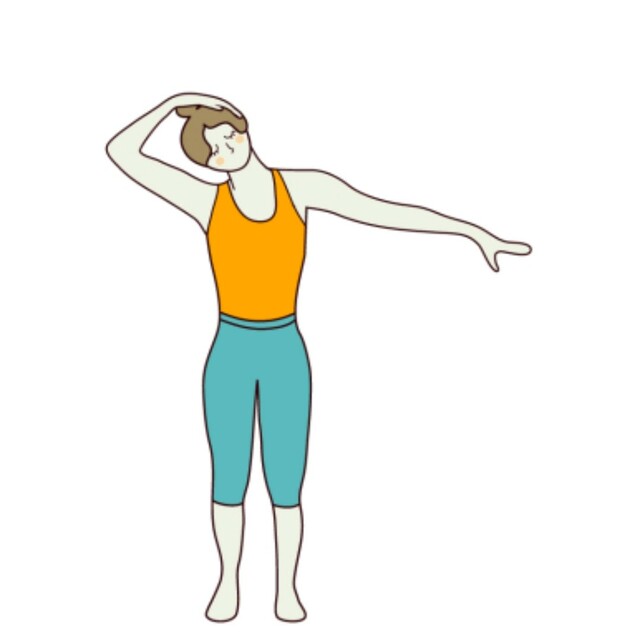 Lateral Neck Stretch Right by 𝔻𝕖𝕤𝕖𝕣𝕥 𝔽𝕠𝕩🦊 🌟 - Exercise How-to - Skimble