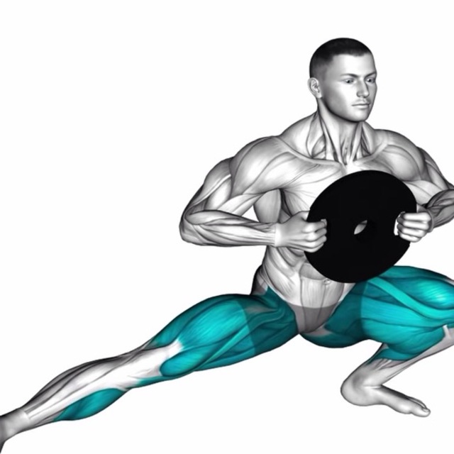 Side To Side Deep Squats Holding On To A Weight by Melissa L ...