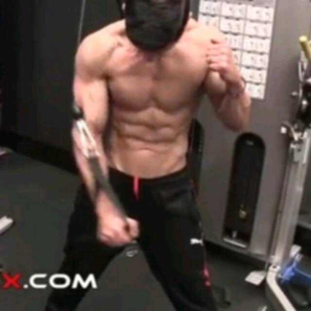 Standing Cable Lower Chest Press by Martel Berry - Exercise How-to ...