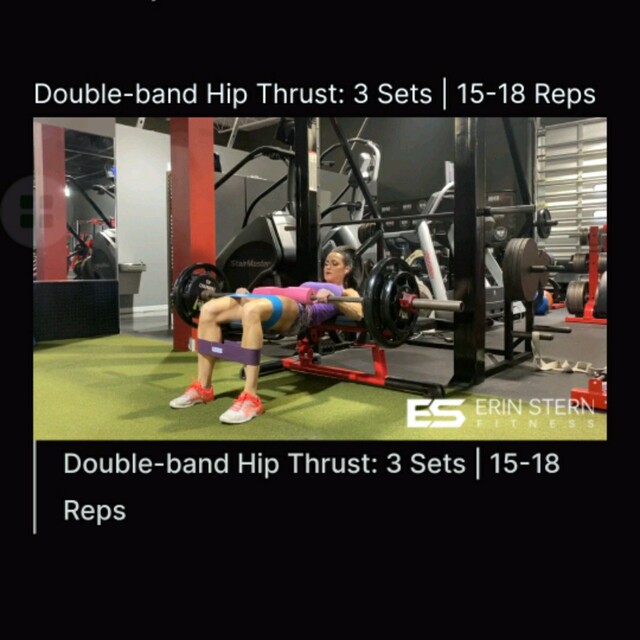 Double-band Hip Thrust: 3 Sets | 15-18 Reps by Corporal K. - Exercise ...