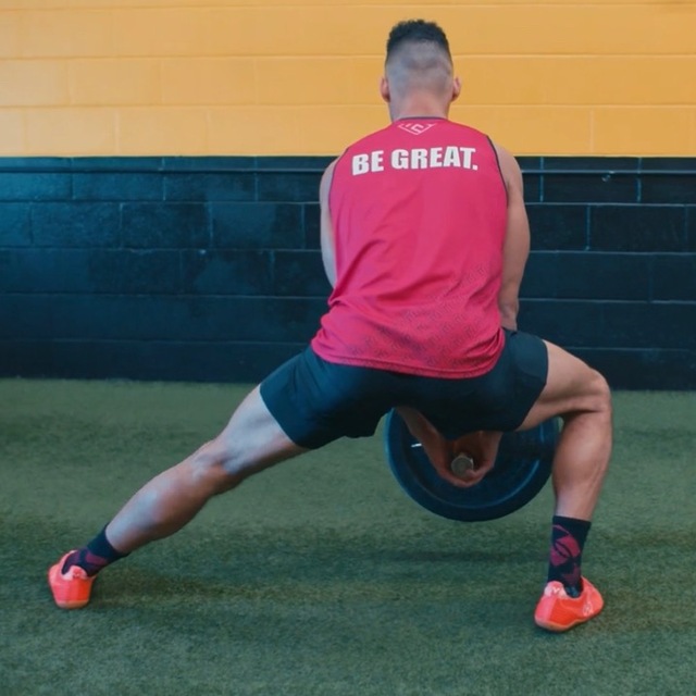 Landmine Side to Side Lunges by Livbeyond 💫 - Exercise How-to - Skimble