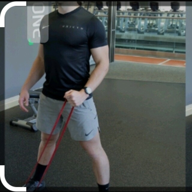 Band Cross Body Lateral Shoulder Raises by Kc H. - Exercise How-to ...