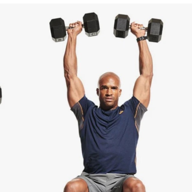 Seated Dumbell Shoulder Press by Gabi Wolosik - Exercise How-to - Skimble