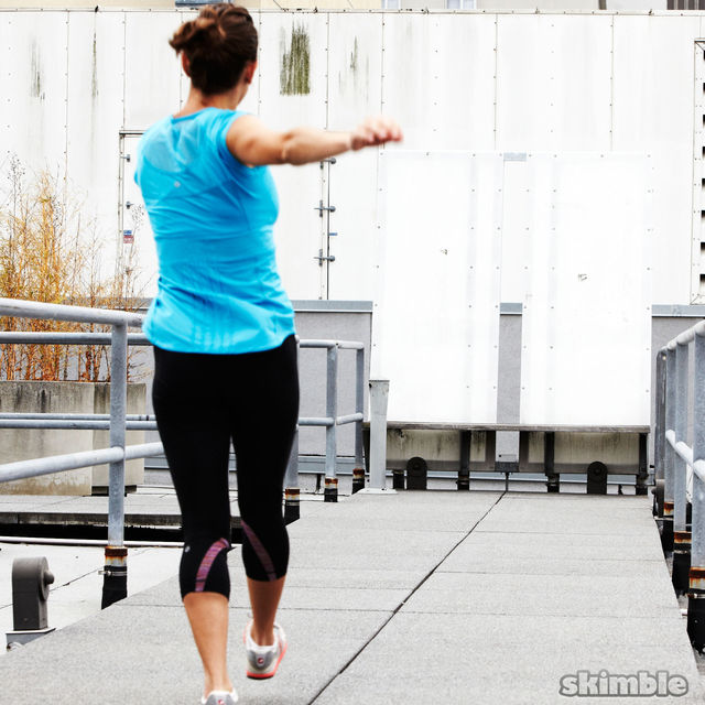 Skips with Arm Circles - Exercise How-to - Skimble