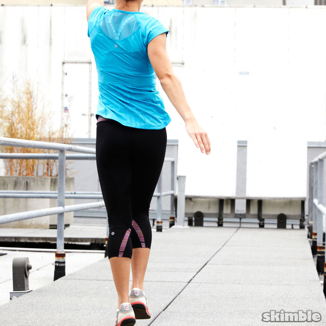 Skips with Backward Arm Circles - Exercise How-to - Skimble