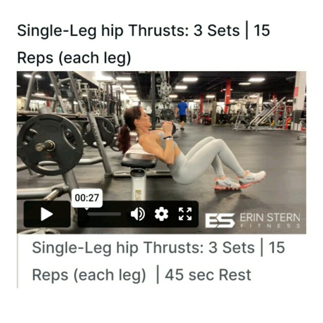 Single-Leg hip Thrusts: 3 Sets | 15 Reps (each leg) by Corporal K ...