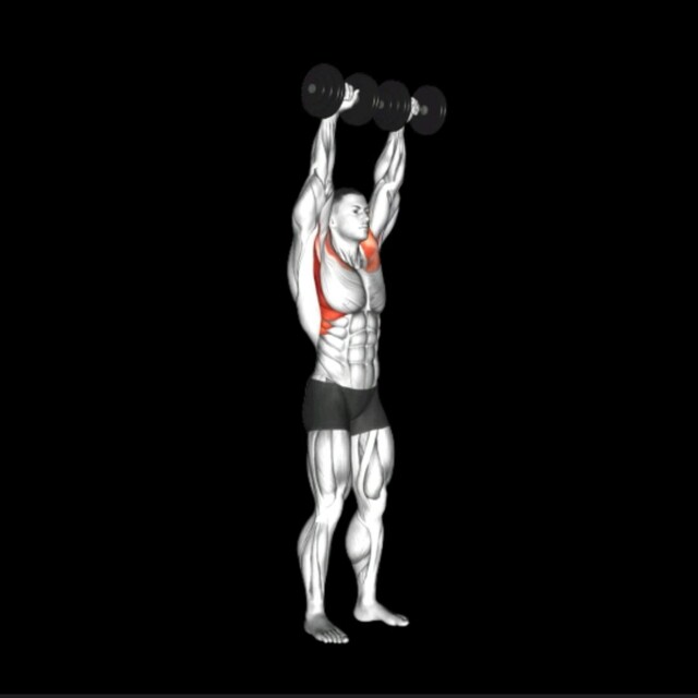 Dumbbell Standing Front Raise Above Head by Roxxi F. - Exercise How-to ...