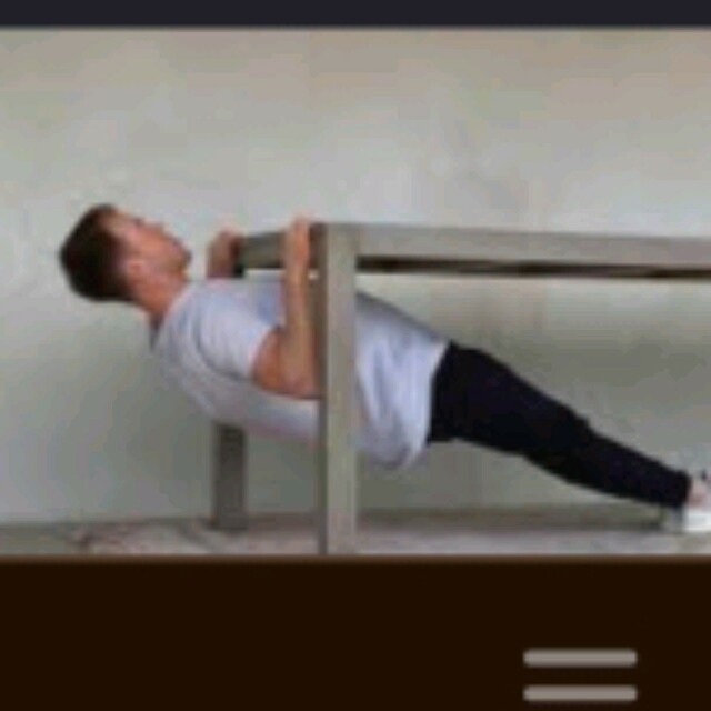 Remo Invertido Bajo Mesa by Xexu Lara - Ejercicio Cómo hacerlo - Skimble