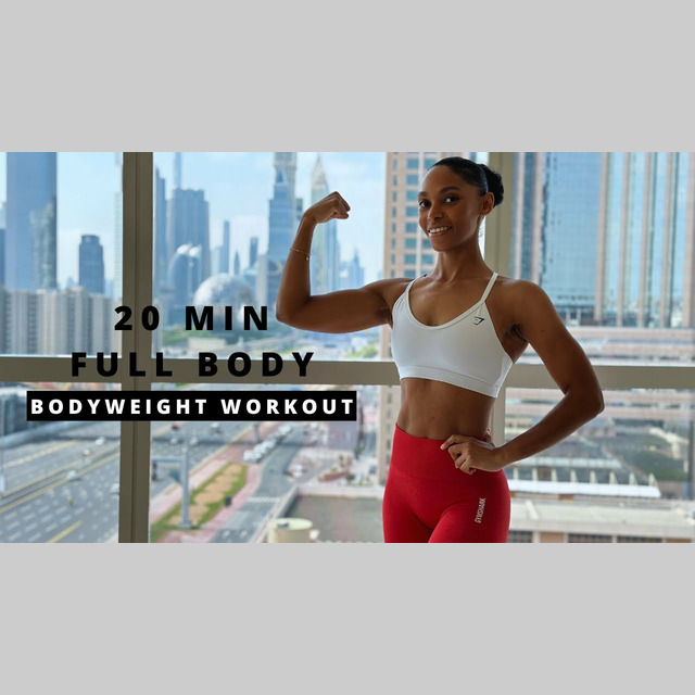 20 min Full Body Workout - BODYWEIGHT | Build Muscle + Strength - Free ...