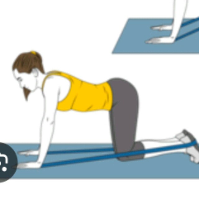 Patada de Glúteo en Cuatro Puntos con Banda de Resistencia by Xexu L ...