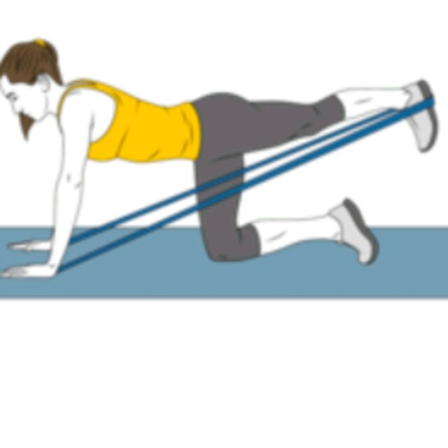 Patada de Glúteo en Cuatro Puntos con Banda de Resistencia by Xexu L ...