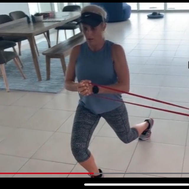 Standing Lunge Banded Paloff Press by Dave Oelkers - Exercise How-to ...