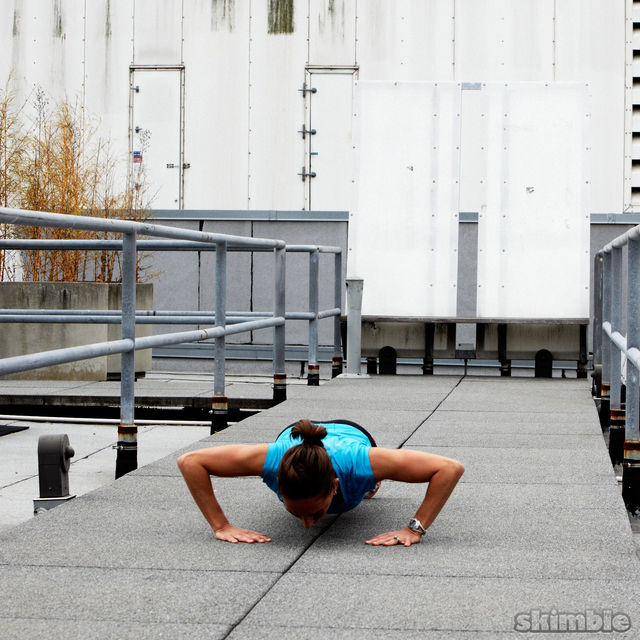 Walking Inchworms with Push-Ups - Exercise How-to - Skimble