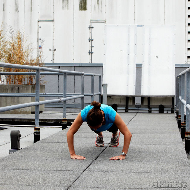 Walking Inchworms with Push-Ups - Exercise How-to - Skimble