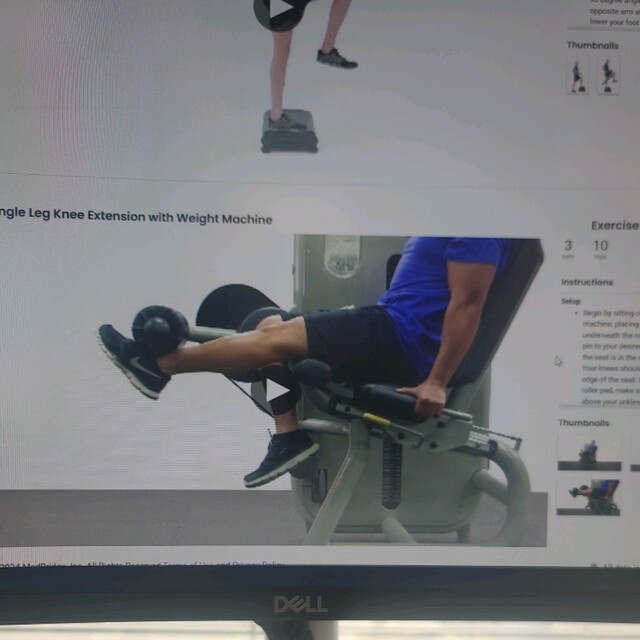 Single Leg Knee Extension With Weight Machine by Mariel E. - Exercise ...