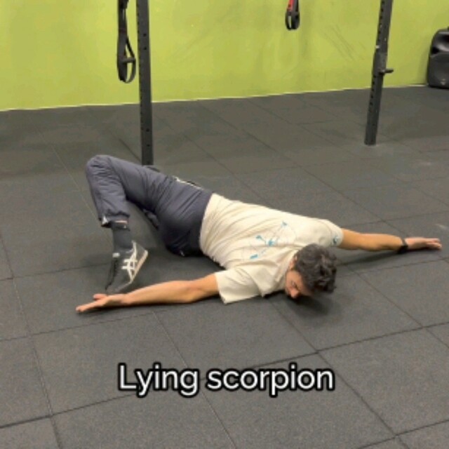 Lying Scorpion Apex Hold by Alex 🌊. - Exercise How-to - Skimble