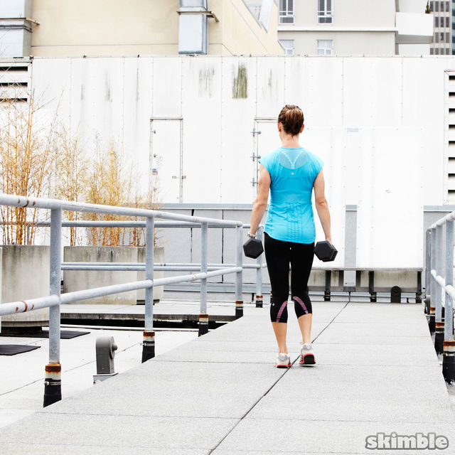 Farmer's Walk - Exercise How-to - Skimble Workout Trainer