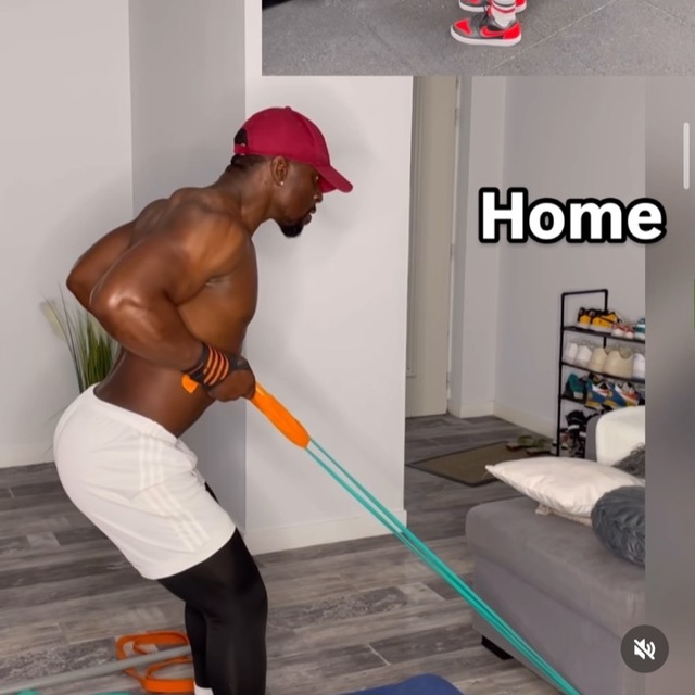 Standing Resistance Band Rows by Deanna B. - Exercise How-to - Skimble