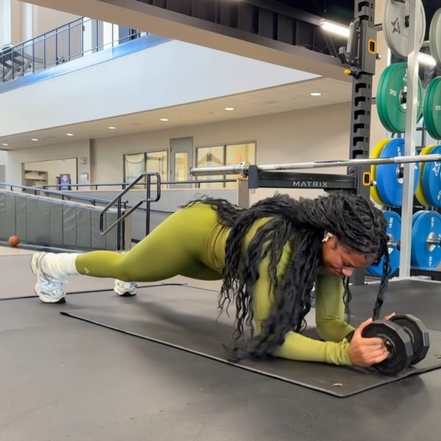 Plank With Plate Reach Out by Deanna B. - Exercise How-to - Skimble