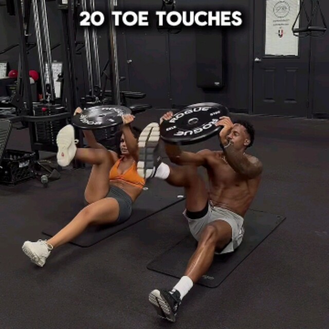 Weighted Toe Touches by Martel Berry - Exercise How-to - Skimble