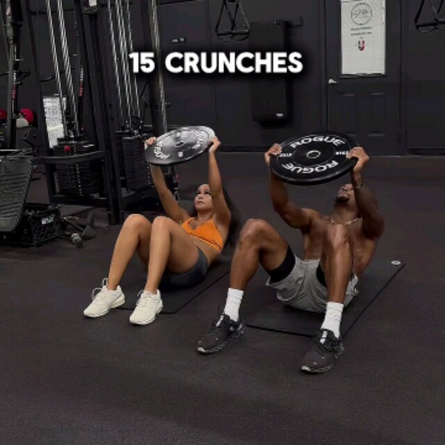 Weighted Plate Crunches by Martel Berry - Exercise How-to - Skimble
