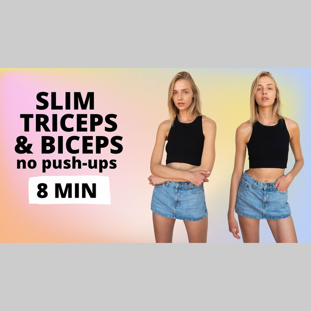 Slim and Lean Triceps & Biceps No Push-Up Arm Workout / Nina Dapper ...