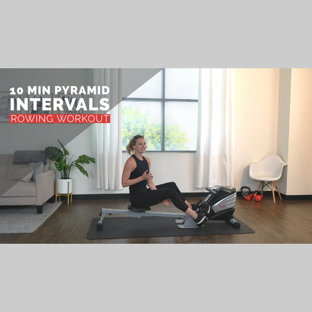 10 Min Rowing Pyramid Intervals Workout - Free Cardio Workout by ...