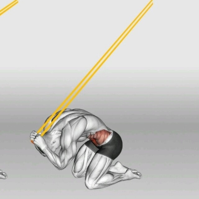 Abdominal Crunch With Resistance Band by Kc H. - Exercise How-to - Skimble