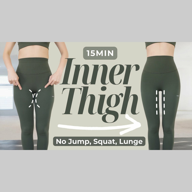 15min Inner Thighs Fat Burner (No Jump, Squat, Lunge) | Get Thigh Gap ...