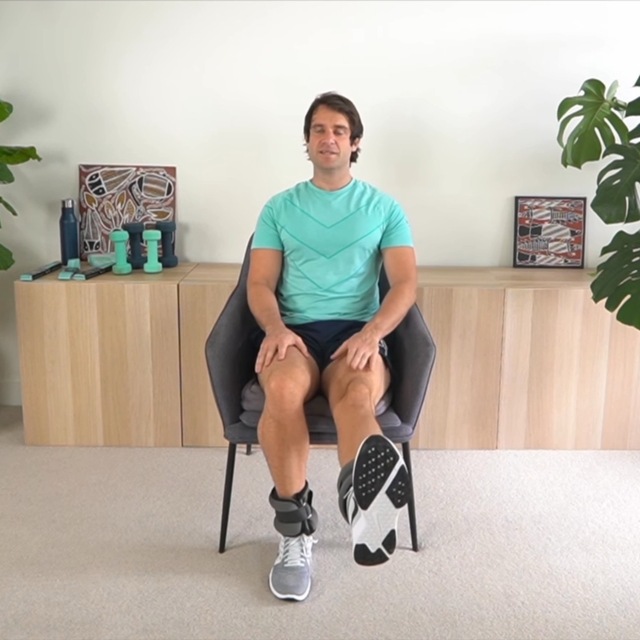 Alternating leg extension w. ankle weights by Ömer K. - Exercise How-to ...