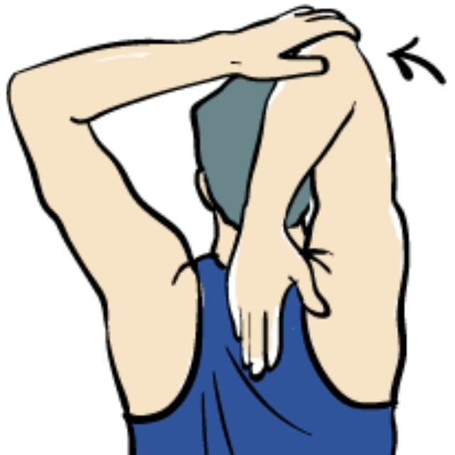 Overhead Shoulder Stretch by Joanne Smith - Exercise How-to - Skimble