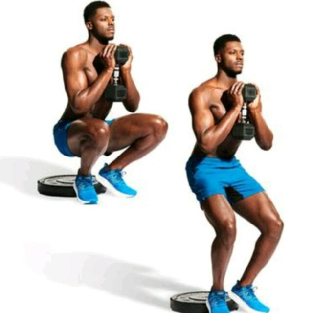 Elevated Cable Goblet Squats, Heels In Toes Out por 𝔻𝕖𝕤𝕖𝕣𝕥 𝔽𝕠𝕩🦊 🌟. - Ejercicio Cómo hacerlo ...