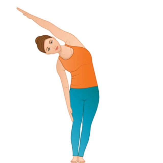 Standing Side Stretch Right by James Cummings - Exercise How-to - Skimble