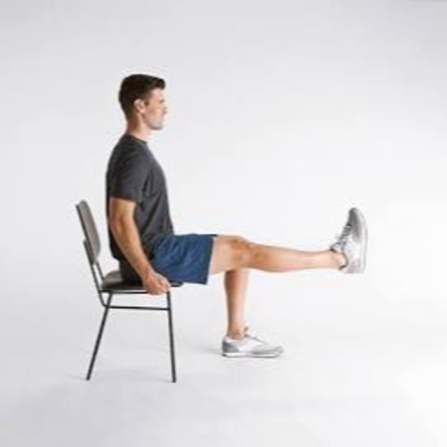 Seated Knee Extension by Suellen Pinney - Exercise How-to - Skimble