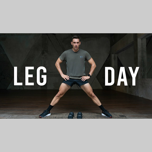 20 Min Leg Workout With Dumbbells At Home - Free Leg Workout by Alex A ...