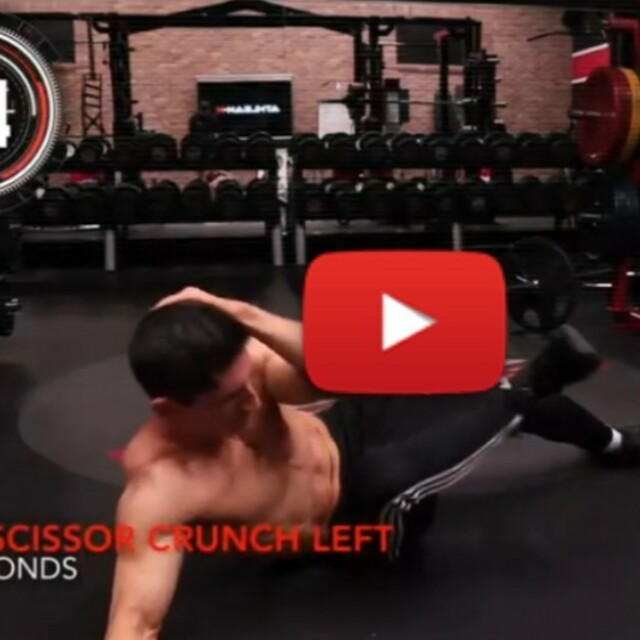 Right Side Scissor Crunch by Lucas Cy - Exercise How-to - Skimble