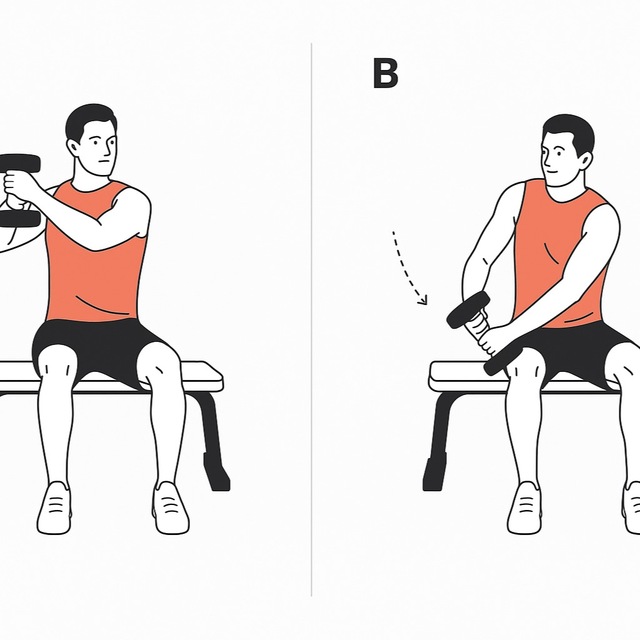 Seated Dumbbell Chop by Dustin D. - Exercise How-to - Skimble