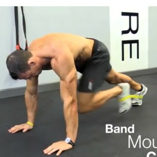 Escalador de montaña con banda by Xexu Lara - Ejercicio Cómo hacerlo - Skimble