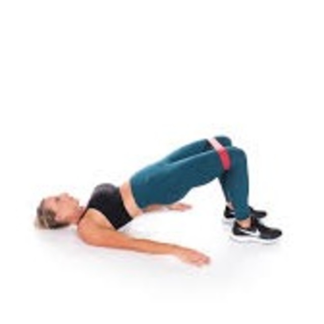 Glute Bridge with Abduction Pulse (Banded) by May B. - Exercise How-to ...