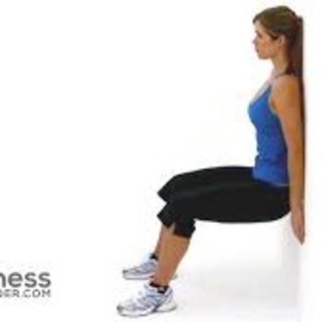 Wall Sit with Belly Vacuum by May Ben Yehuda - Exercise How-to - Skimble