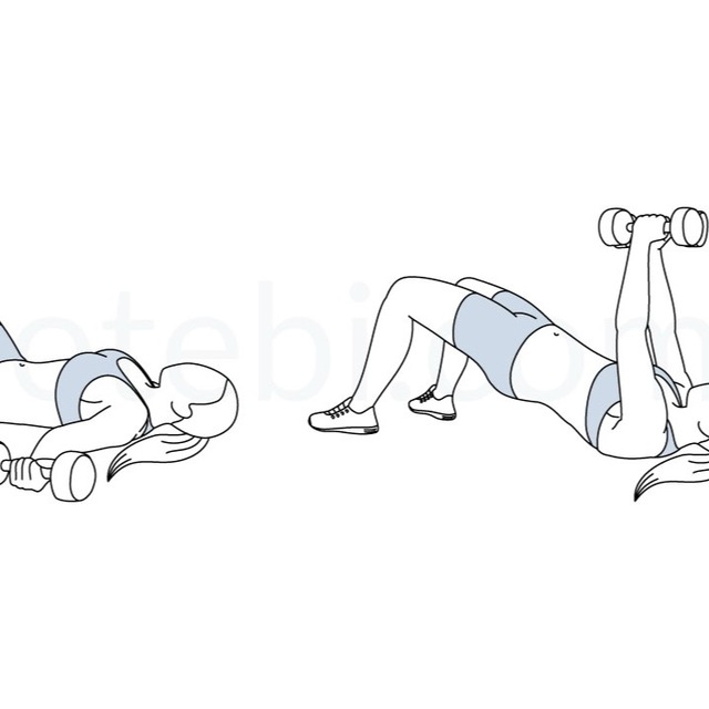 Glute Bridge with Chest Fly by May Ben Yehuda - Exercise How-to - Skimble
