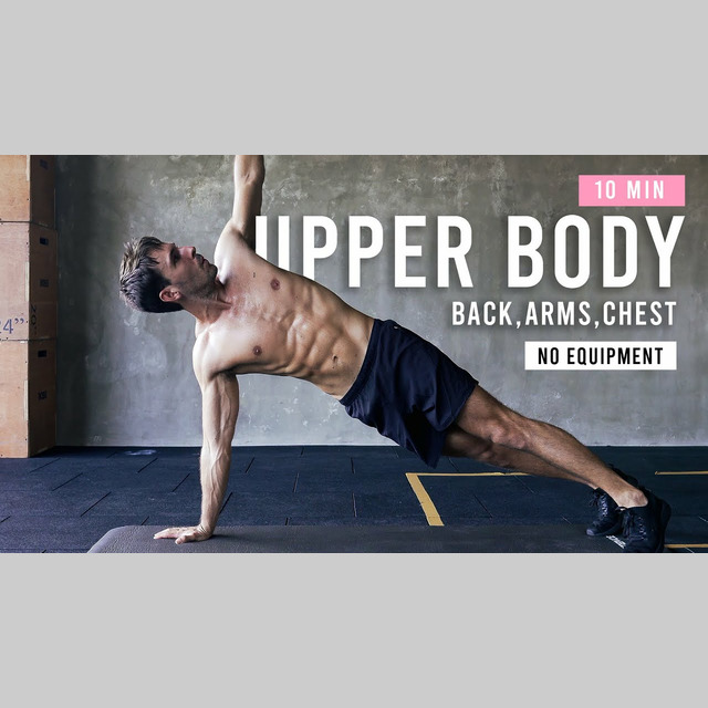 10 Min Upper Body HIIT Workout For Strength & Cardio | Back, Arms ...