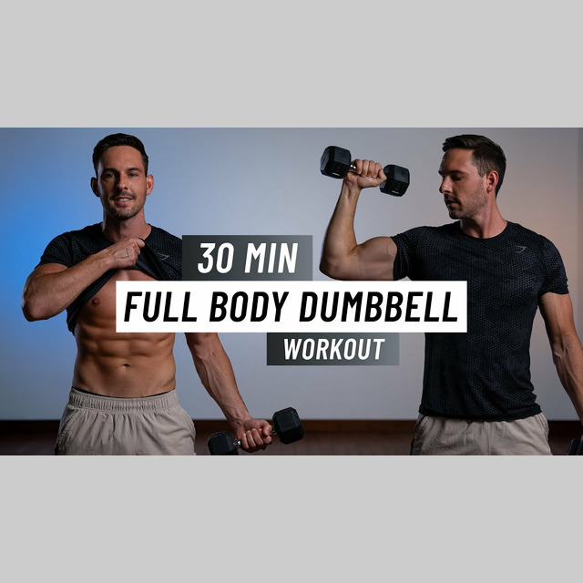 30 Min FULL BODY DUMBBELL Workout - Strength Training At Home - Free ...