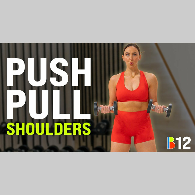 30 Minute Upper Body PUSH PULL & SHOULDERS Workout! All Fitness Levels, Dumbbells Only! - Free ...