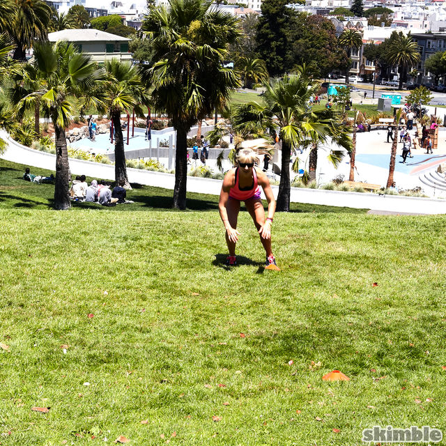 Four Square Shuffle & Bear Crawls - Exercise How-to - Skimble